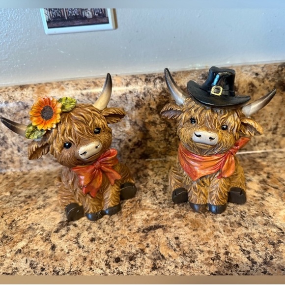 Hobby Lobby | Accents | Nwt Fall 225 Hobby Lobby Highland Cow Set ...